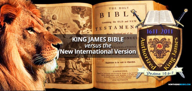 The King James AV 1611 Bible vs. The New International Version • Now ...