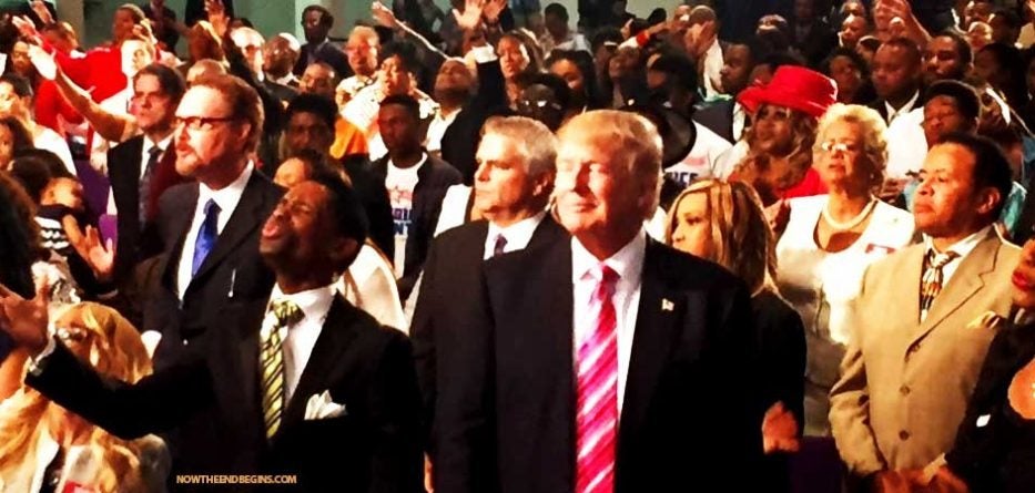 Donald Trump Gets Standing Ovation At Great Faith Ministries Black ...