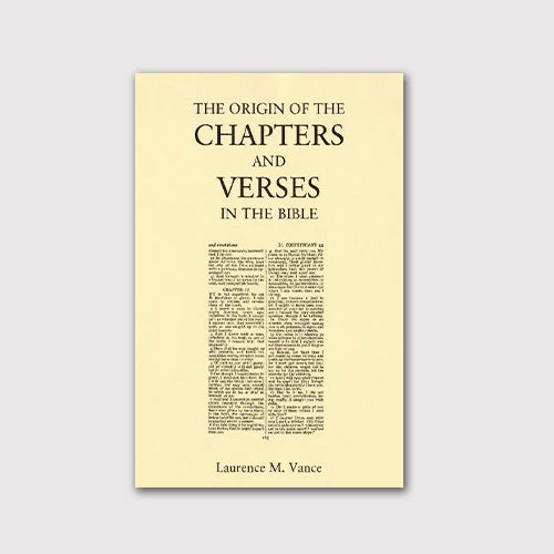 The Origin of the Chapters and Verses in the Bible • Now The End Begins