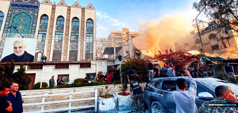 DIRECT HIT! Israel Takes Out The Consulate Of Iran In Damascus Syria ...